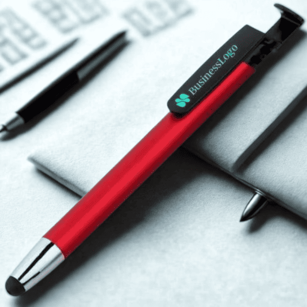 Buy 3-in-1 Mobile Holder Pen with Stylus – Custom Logo Printed Pens
