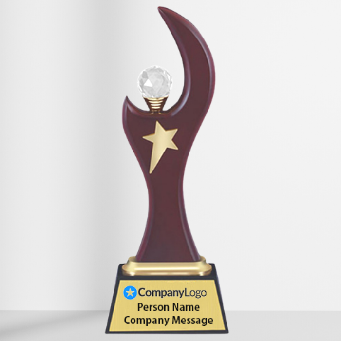 Star of Excellence Award Trophy - Premium Recognition Trophy ...