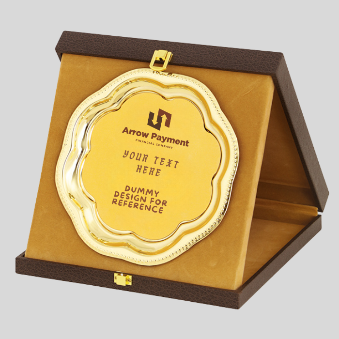 Custom Gold Memento Plaques with Logo Printing | Corporate Gifts 2025