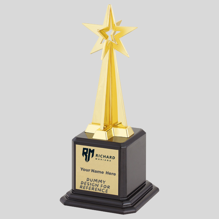 Employee of the Month Trophy | Golden Star Corporate Award 12.5 Inch