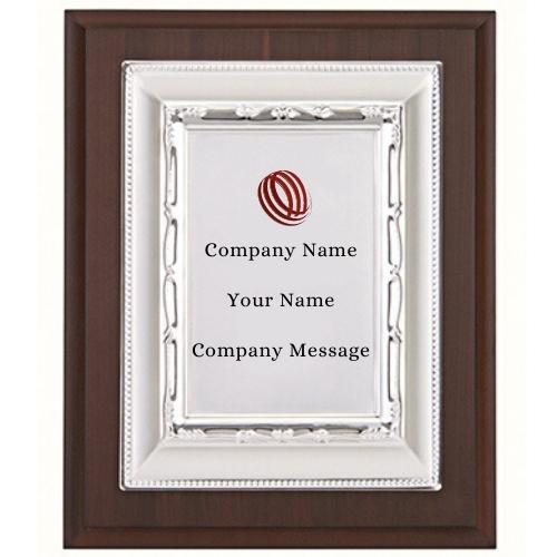 Custom Presentation Plaques with Silver Plate | Elegant Award Plaques