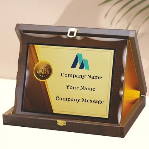 Certificate of Achievement Wooden Box | Custom Recognition Gift