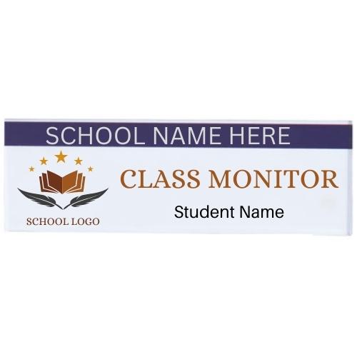 Class Monitor Name Badge | Custom School Badges | PromotionalWears