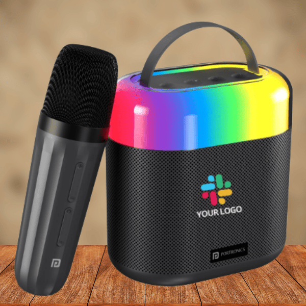 Portronics Dash 3 16W Bluetooth Speaker with Wireless Karaoke Mic
