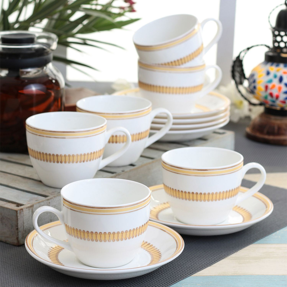 Custom Ceramic Tea Cup Saucer Set – Logo Printed | Business Gifts ...