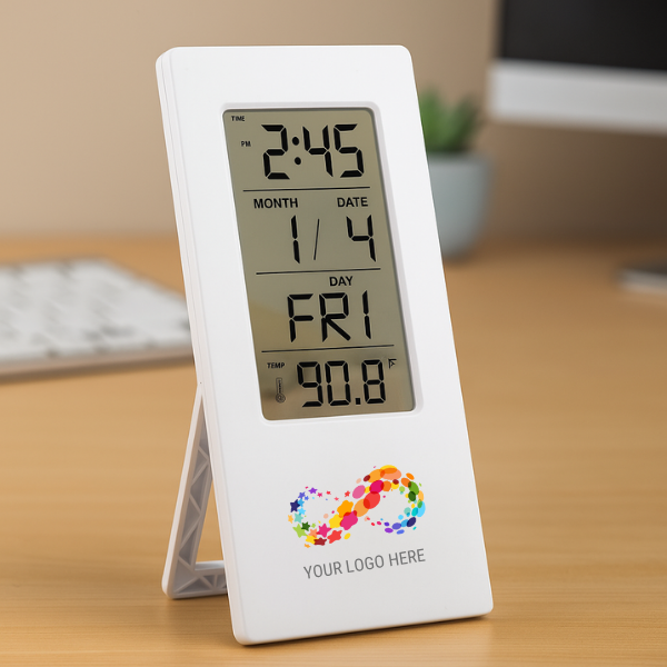 Custom See-Thru Digital Clock with Temperature | Table & Wall Clock ...