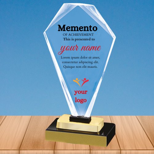 Crystal Designer Memento – Premium Custom Award | PromotionalWears