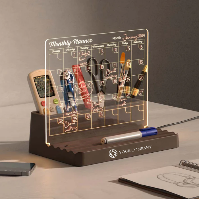 Taskmaster Lite Monthly Planner Desk Organizer | Personalized desk Organizers