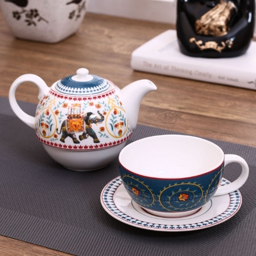 Swirling Safari Tea Set | Tea Pot, Cup & Saucer | Tea Kettle Gift ...