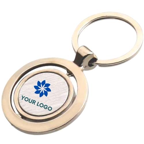 Rotating Round Shape Keychain | Promotional Keychains